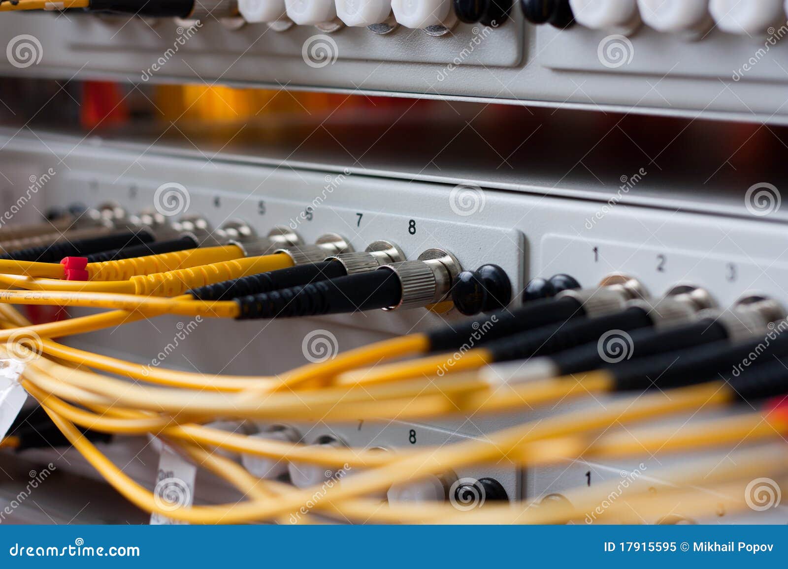 Fiber optic cross box stock image. Image of address, optical - 17915595
