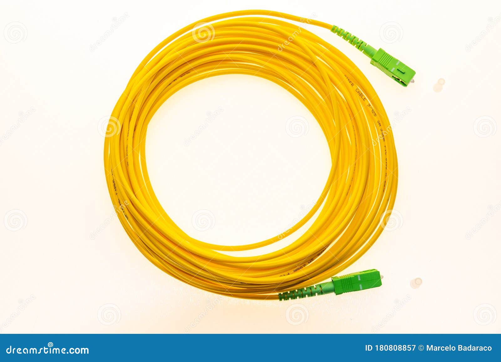 Fiber Optic and Multipair Conductors for Extension Stock Image - Image ...