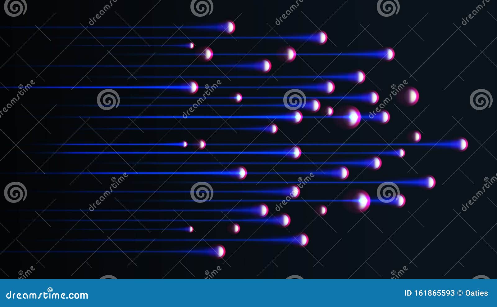 Fiber Optic Data Connection Technology Abstract Background Stock Vector ...