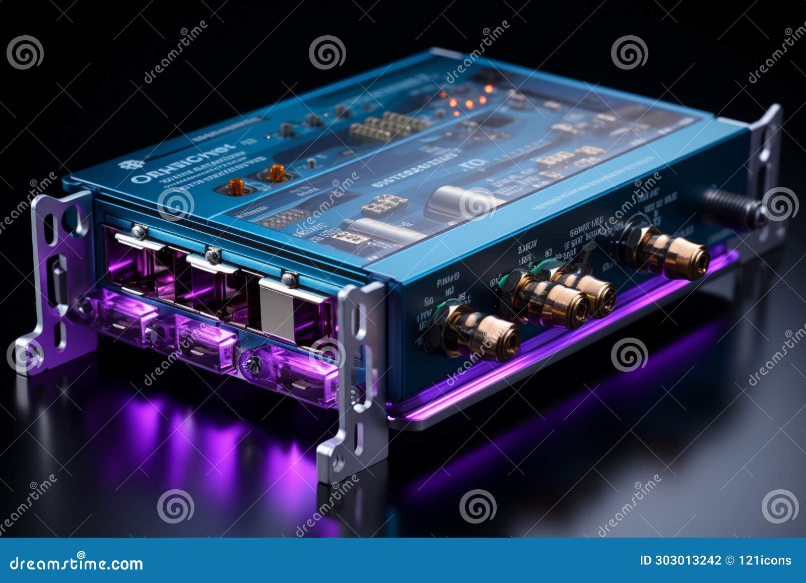 Fiber Optic Interconnect Unit Stock Illustration - Illustration of ...