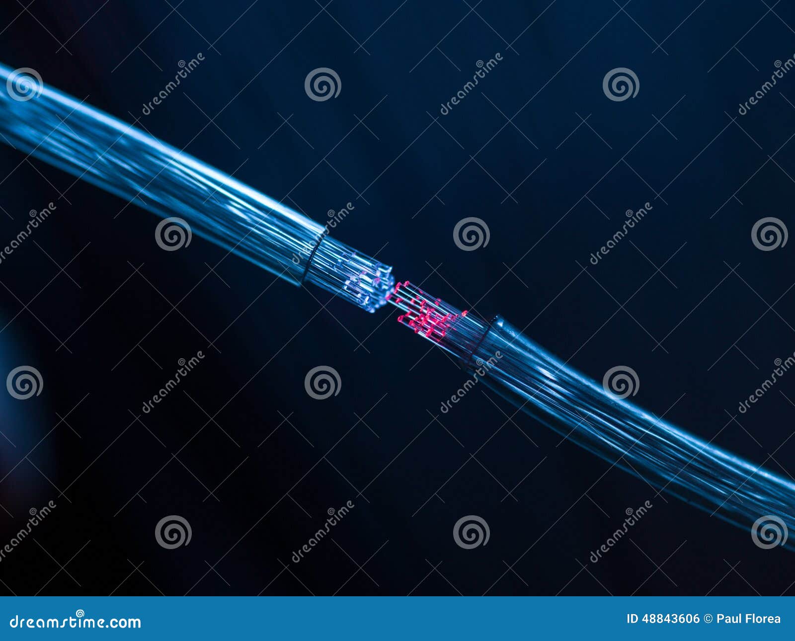 Fiber Optic Internet Connection Stock Photo - Image of digital ...