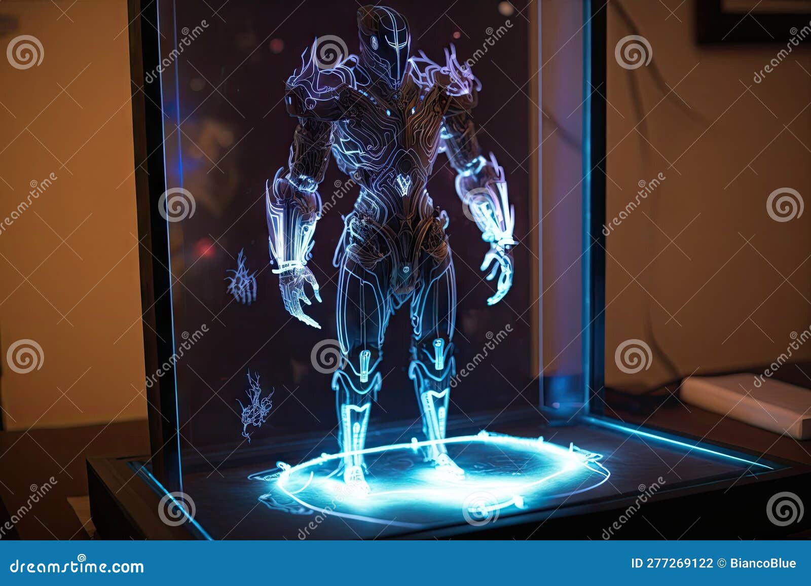Fiber Optic Led Touchscreen Robot Angelarium Interface Stock ...