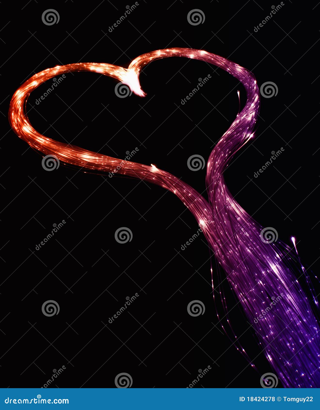 Fiber Optic Light Cables in the Light Sensory Room Stock Photo - Image ...