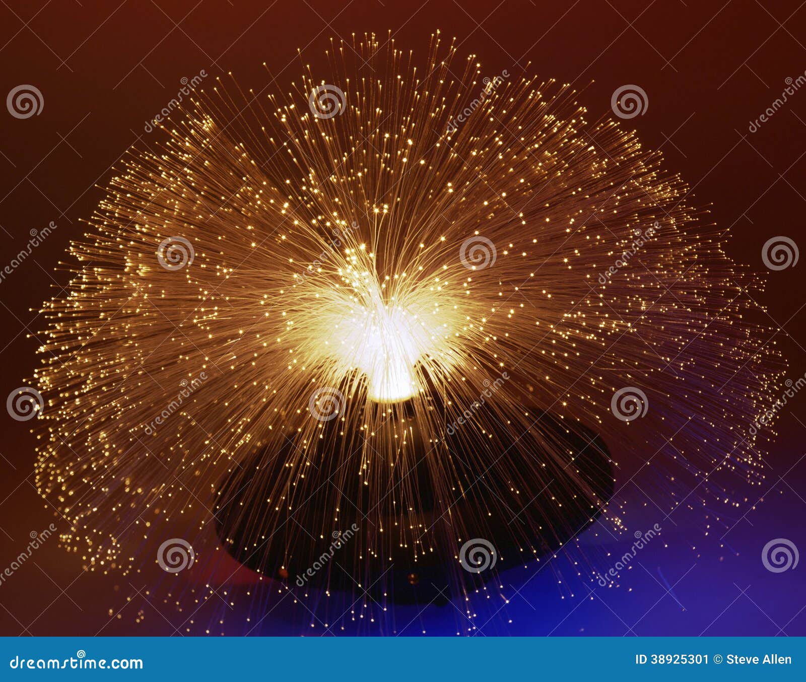 Decorative Fiber Optic Light - Circa 1978 Stock Image - Image of object ...