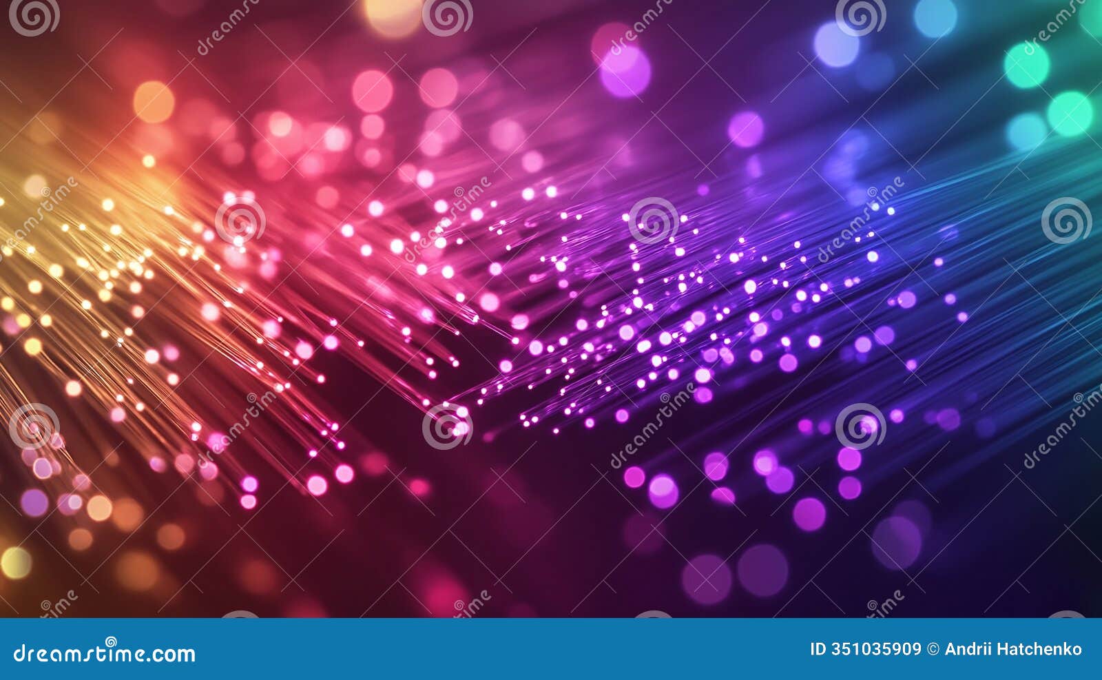Fiber Optic Light Transmission Patterns Featuring Internal Reflection ...