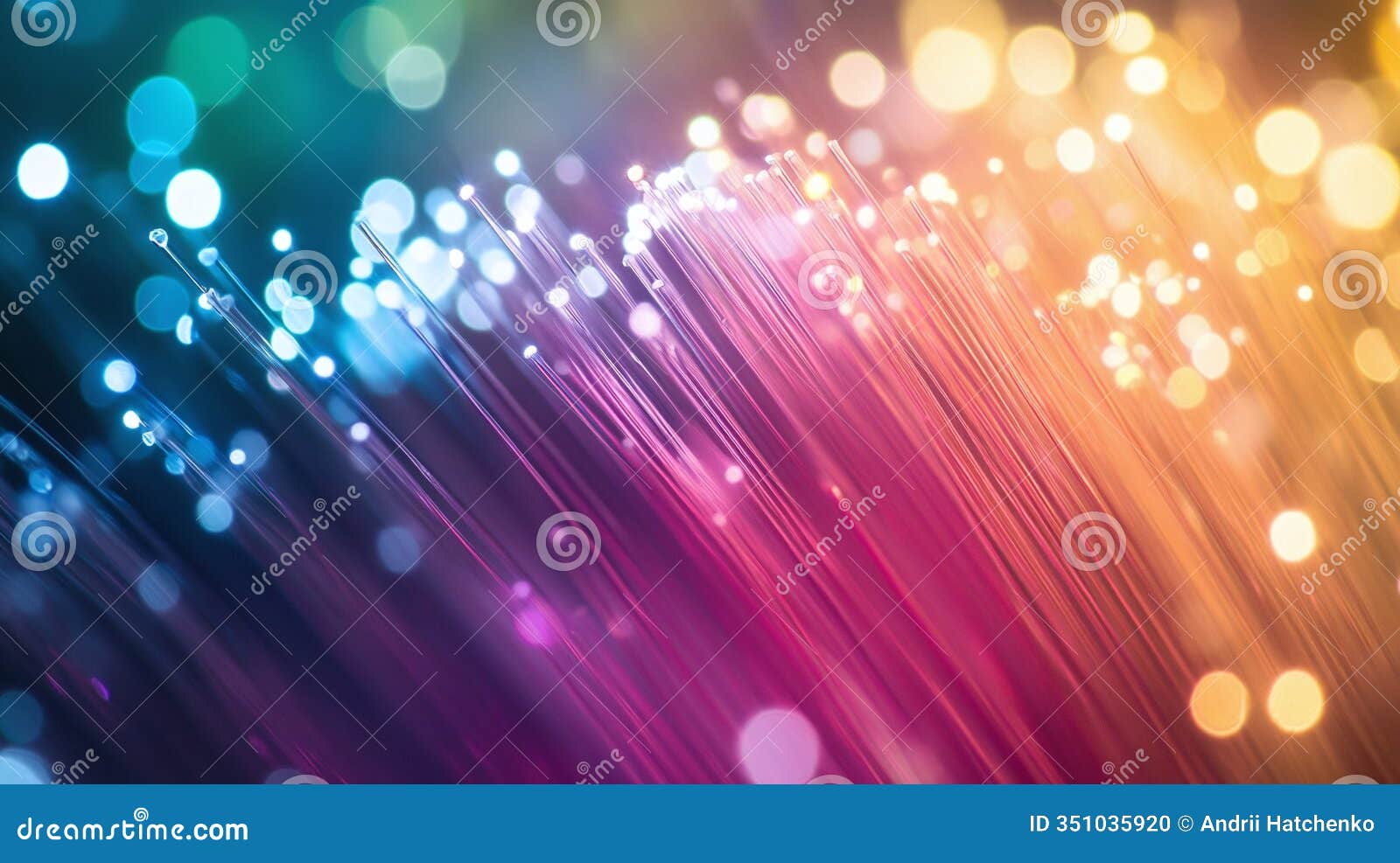 Fiber Optic Light Transmission Patterns Featuring Internal Reflection ...