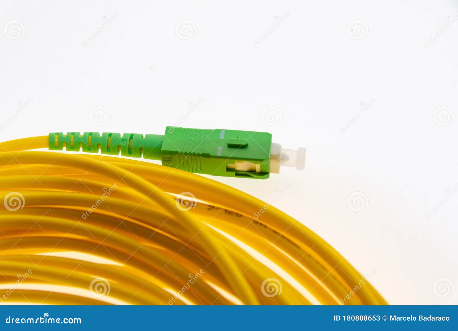 Fiber Optic and Multipair Conductors for Extension Stock Image - Image ...