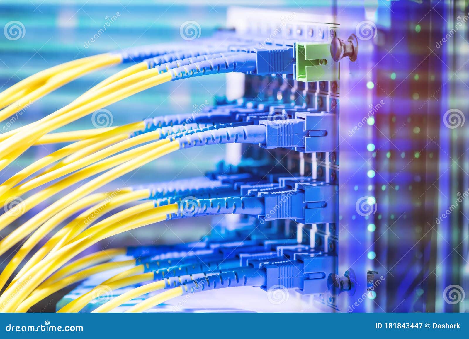 Fiber Optic Network Cable Connect Stock Image - Image of fiber ...