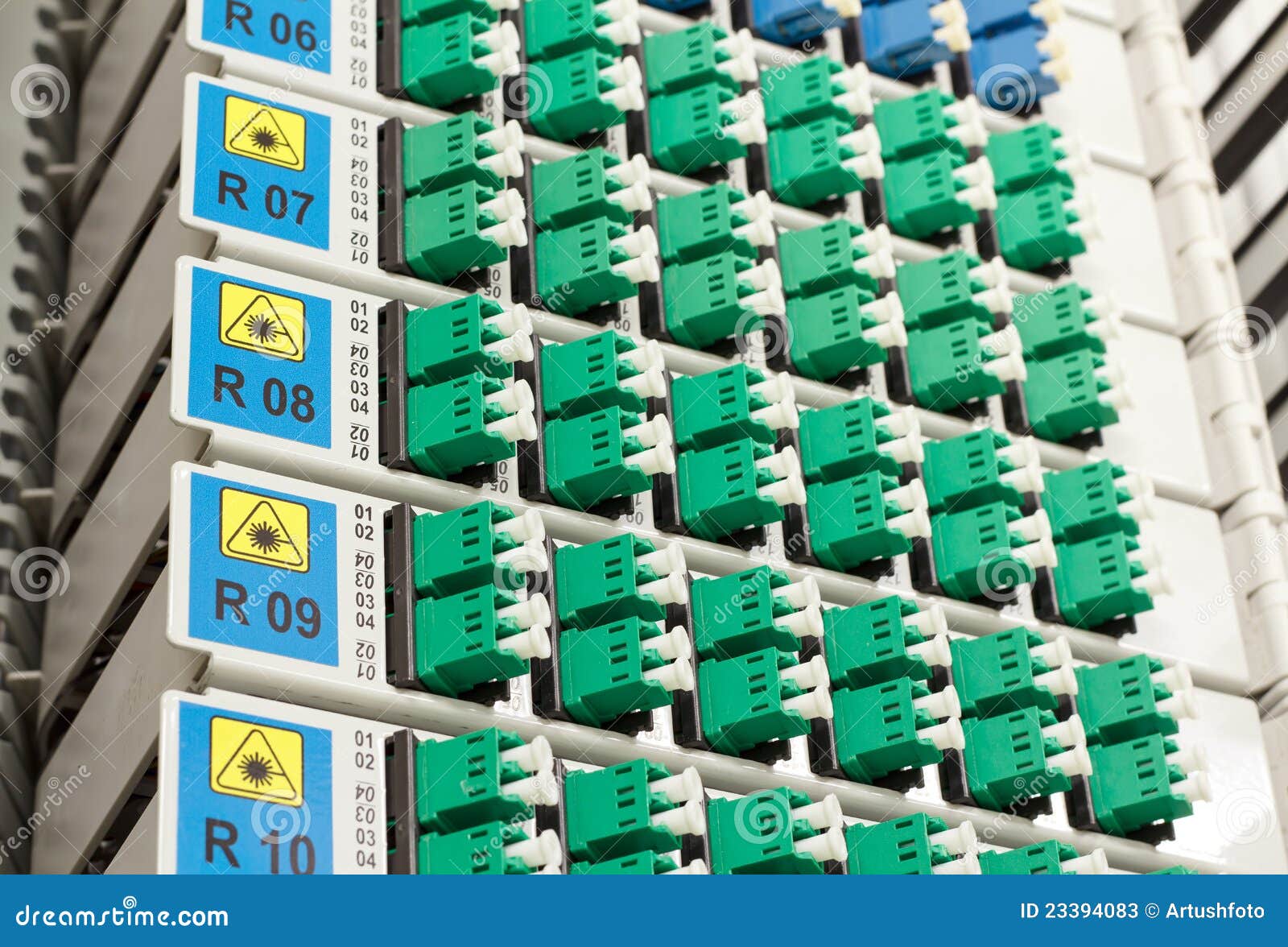 Fiber optic rack stock image. Image of cable, connection - 23394083