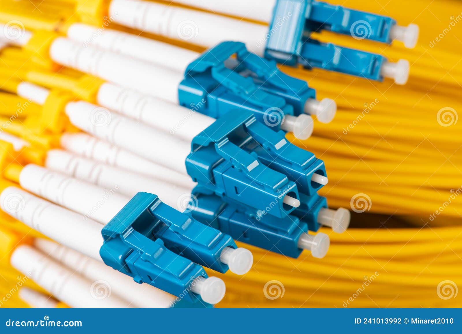 Fiber Optic Single Mode Patch Cord Stock Photo - Image of link ...