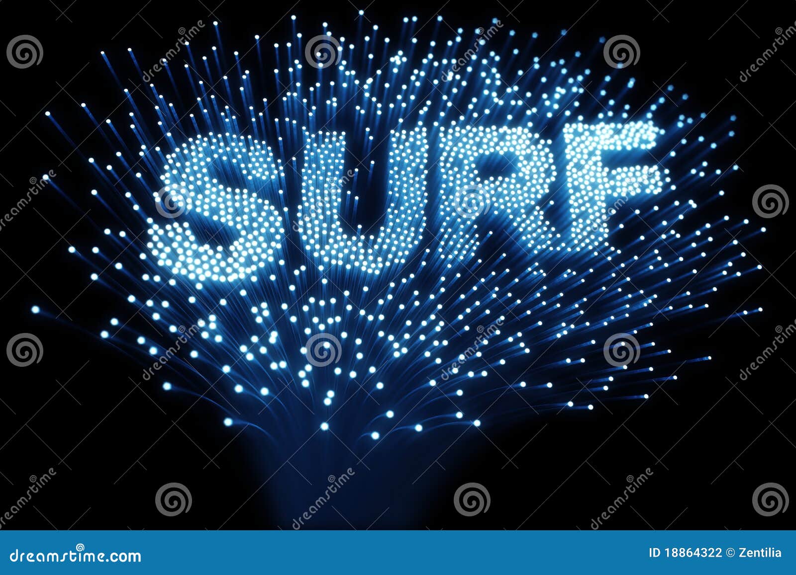 Fiber optic - surf stock illustration. Illustration of blue - 18864322