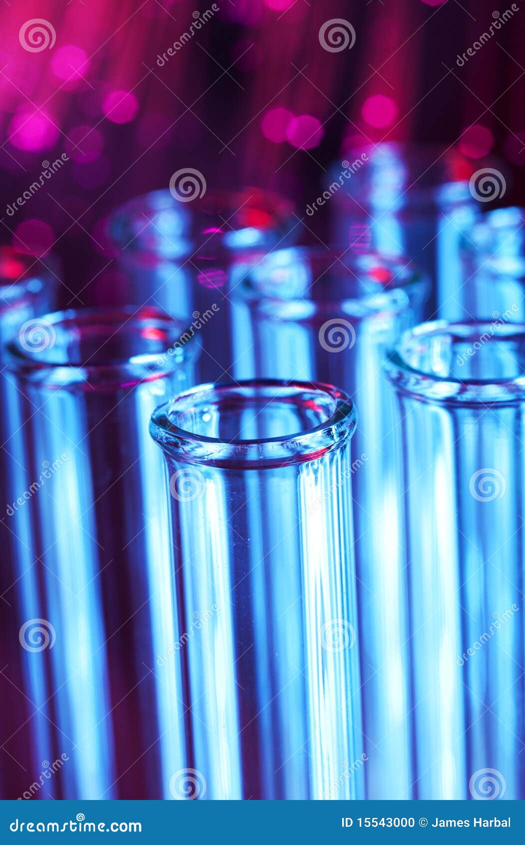 Fiber Optic Test Tubes Macro Stock Photo - Image of testing, vials ...