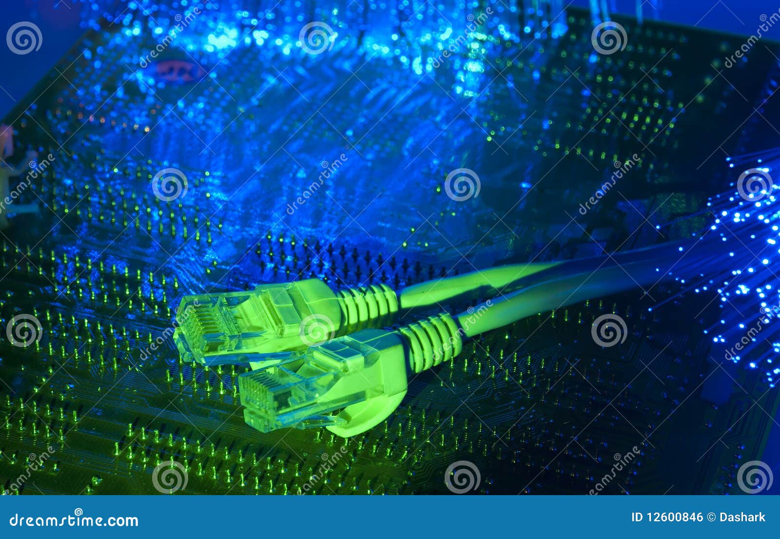 Fiber Optical Cable Background Stock Photo - Image of blue, design ...