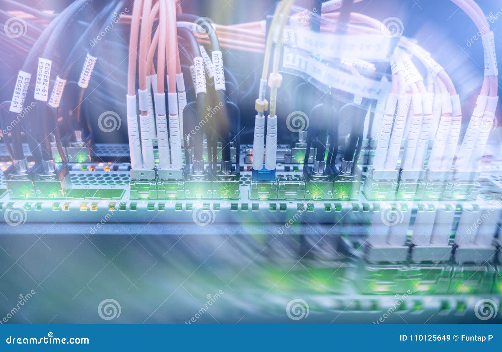Fiber Optical Connector Interface. Stock Image - Image of broadband ...