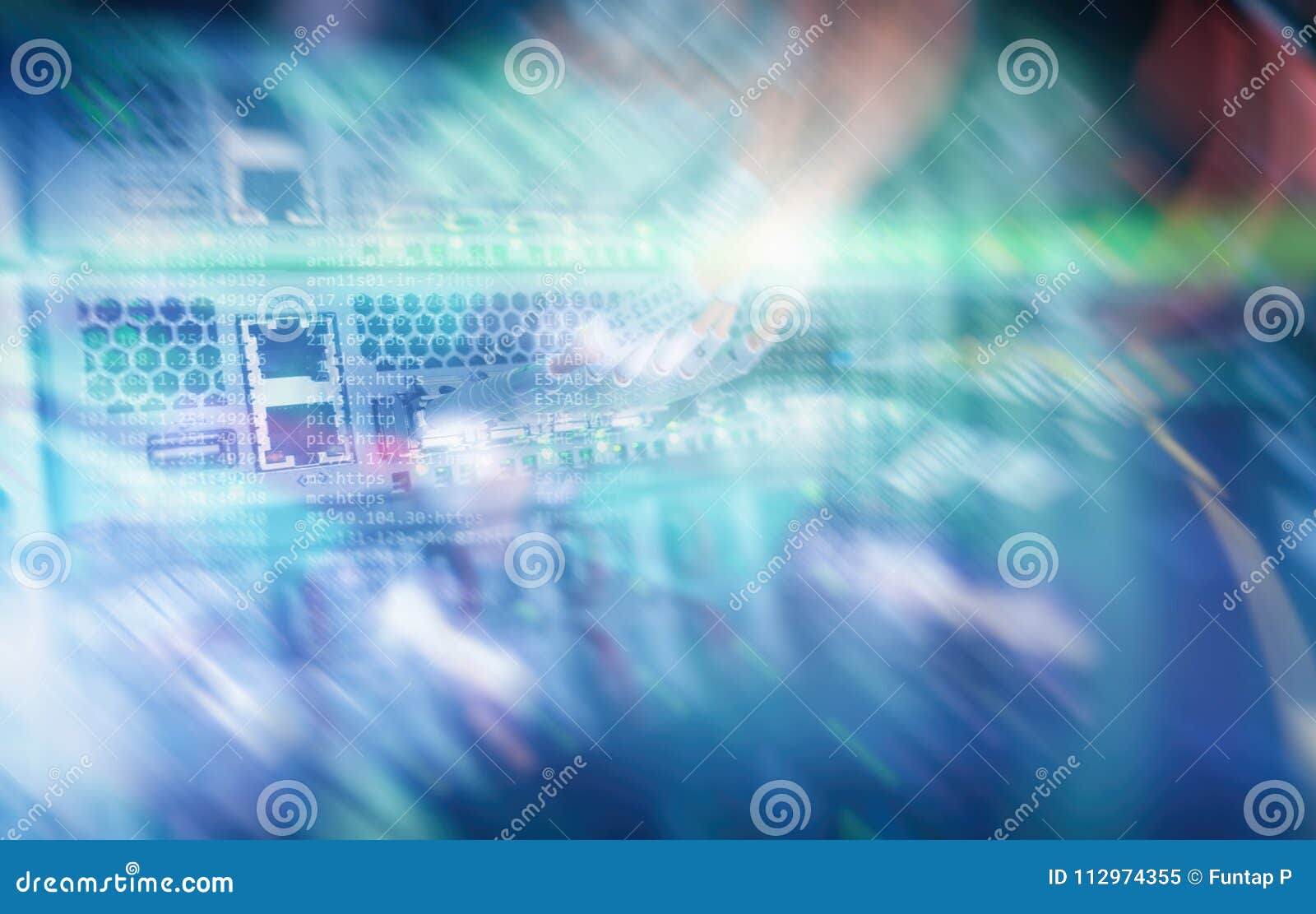 Fiber Optical Connector Interface. Stock Image - Image of cable ...