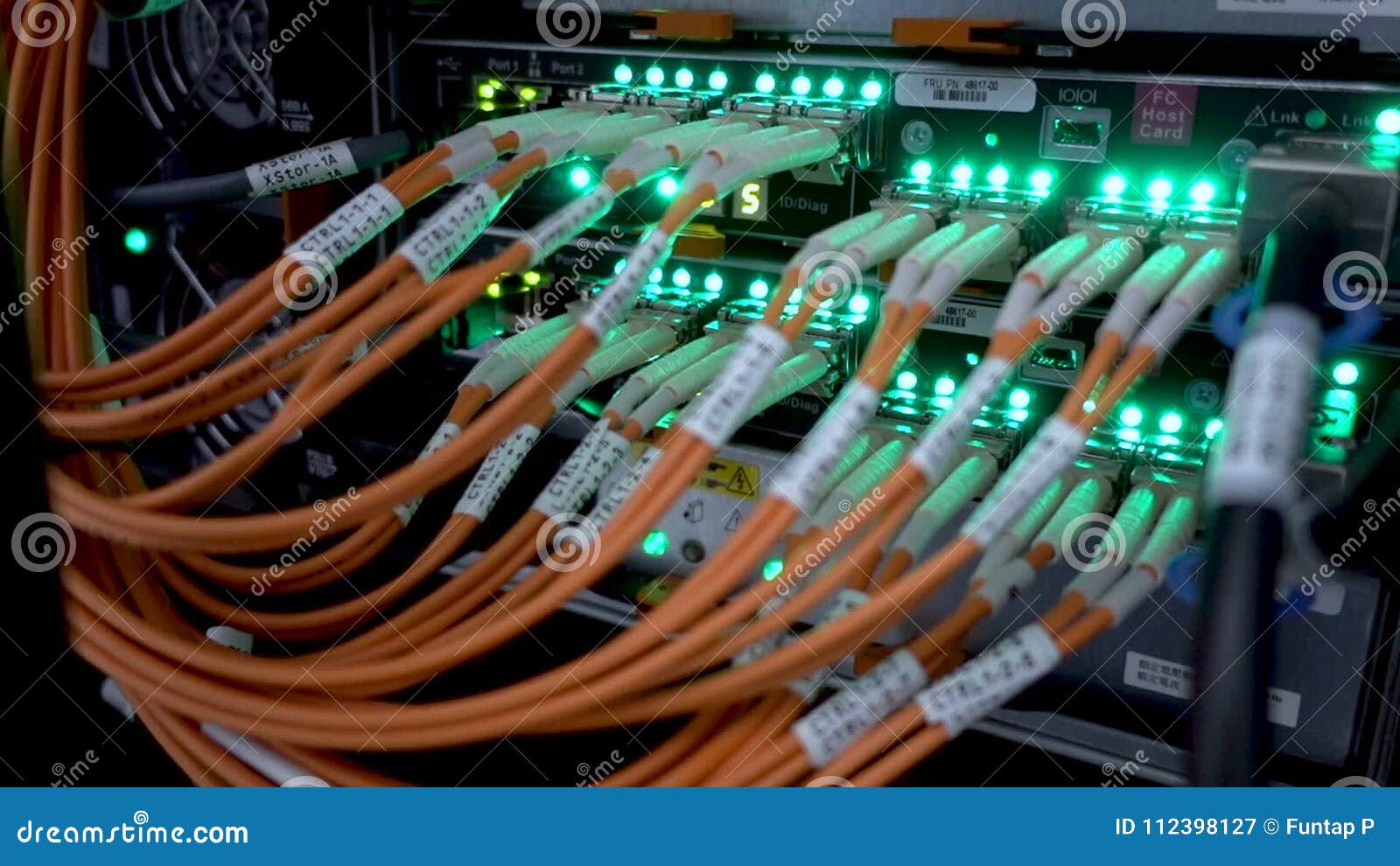Fiber Optical Connector Interface. Information Technology Computer ...