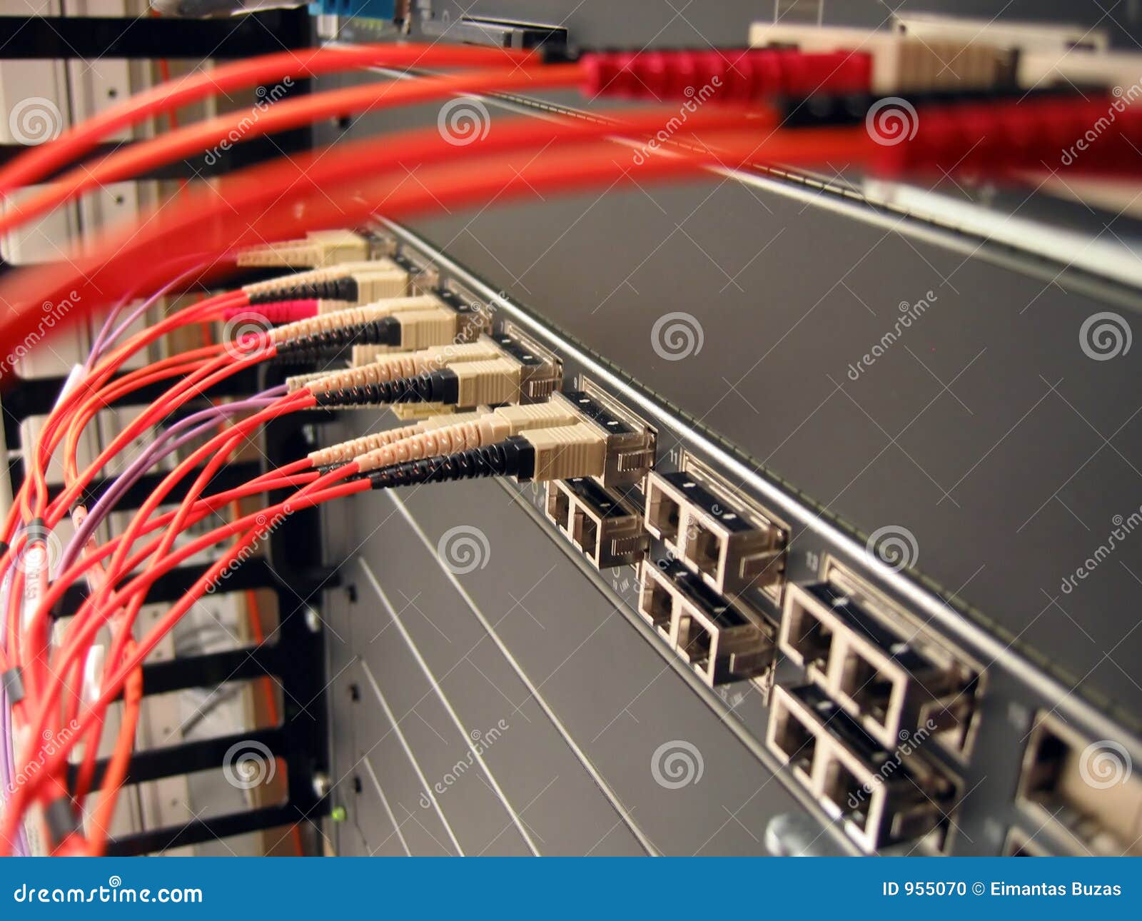 Fiber Optical Network stock photo. Image of cables, connections - 955070