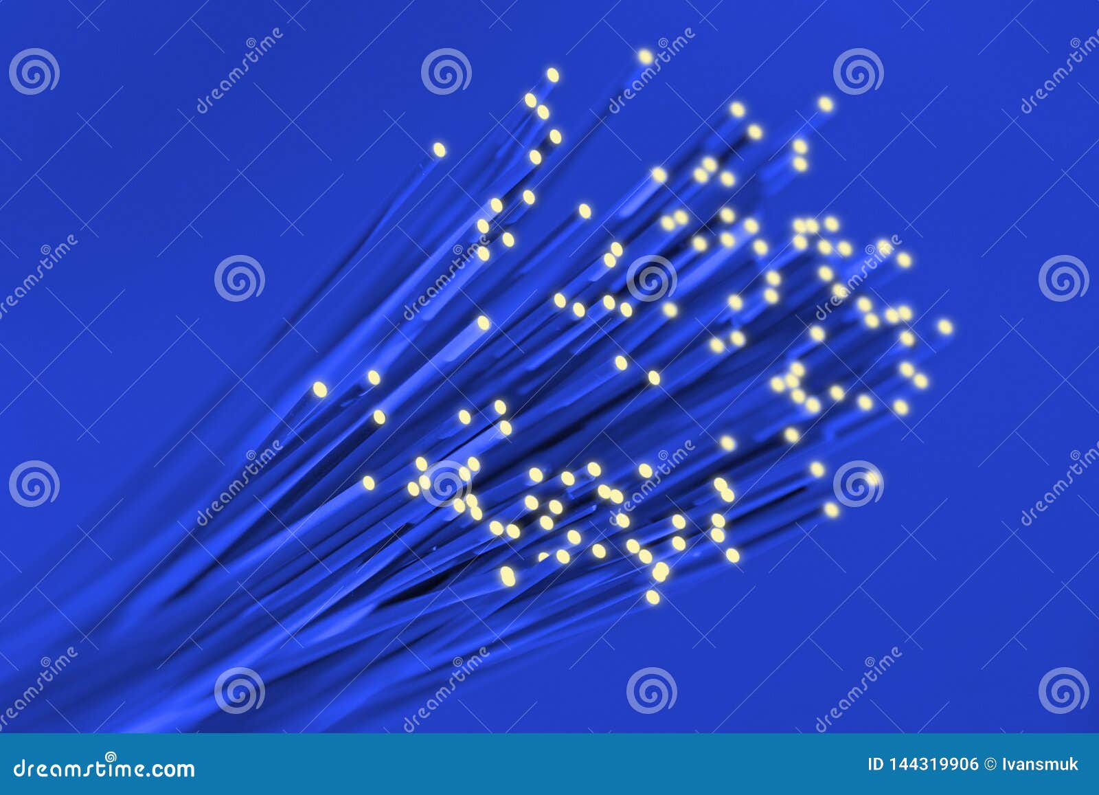 Fiber Optical Network Cable Stock Photo - Image of digital, computer ...