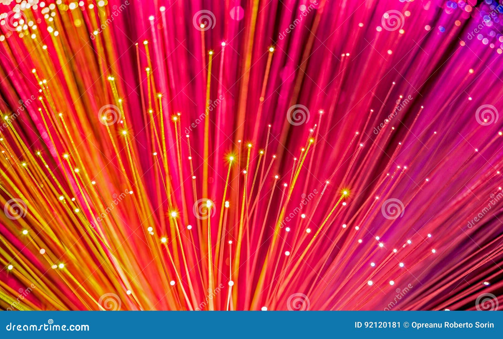 Fiber Optical Network Cable Stock Image - Image of contact, glowing ...