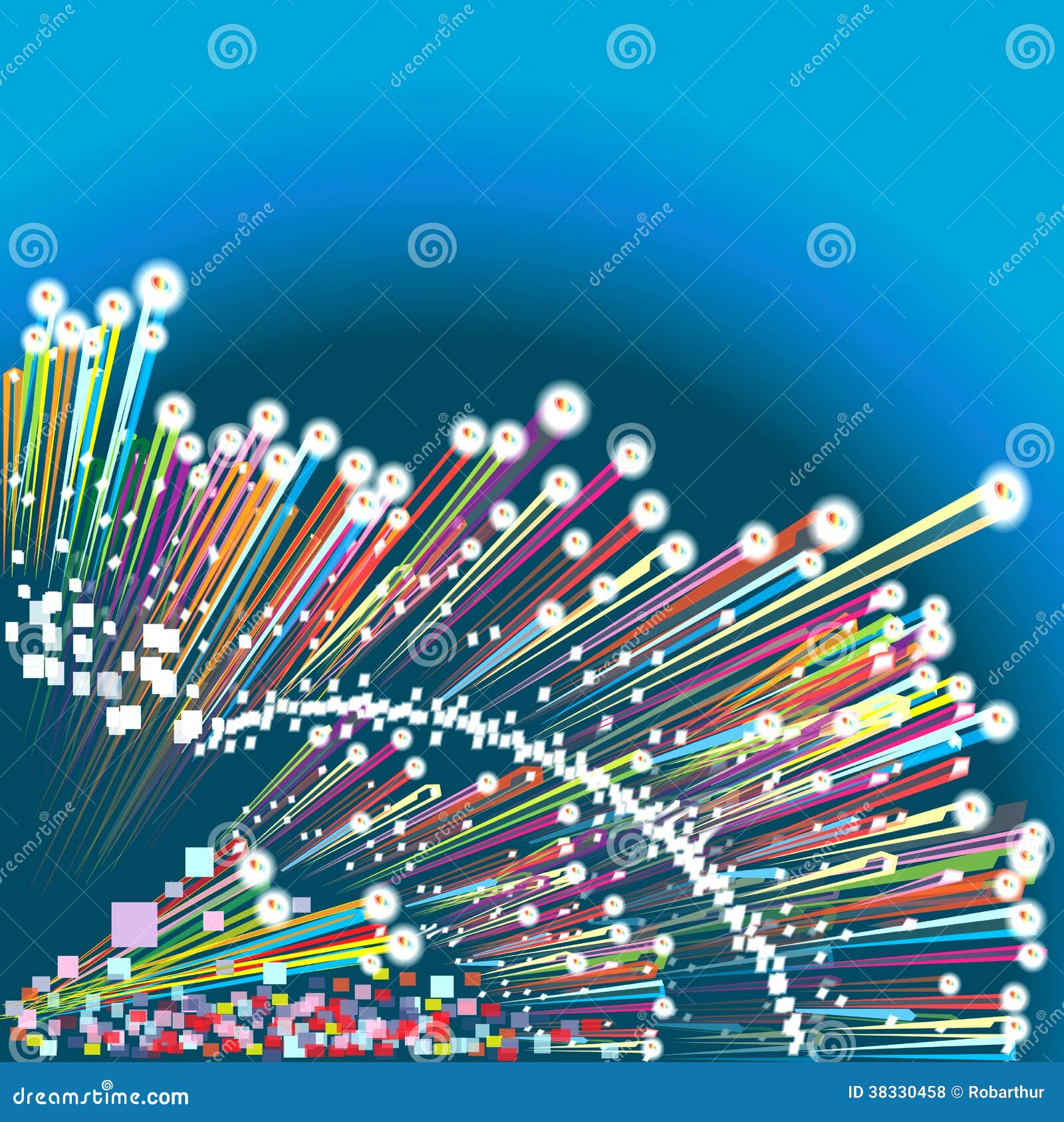 Fiber Optics Background stock vector. Illustration of fiber - 38330458