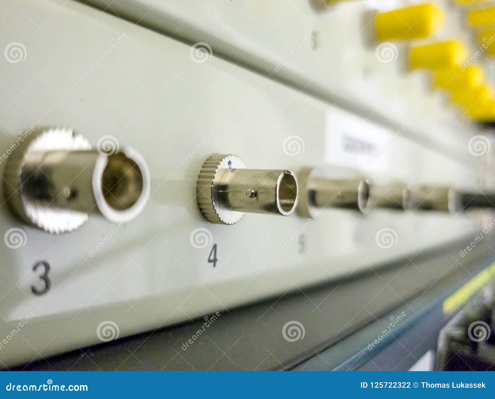 Fiber Optics with BNC Connectors - Patch Panel. Internet Service ...