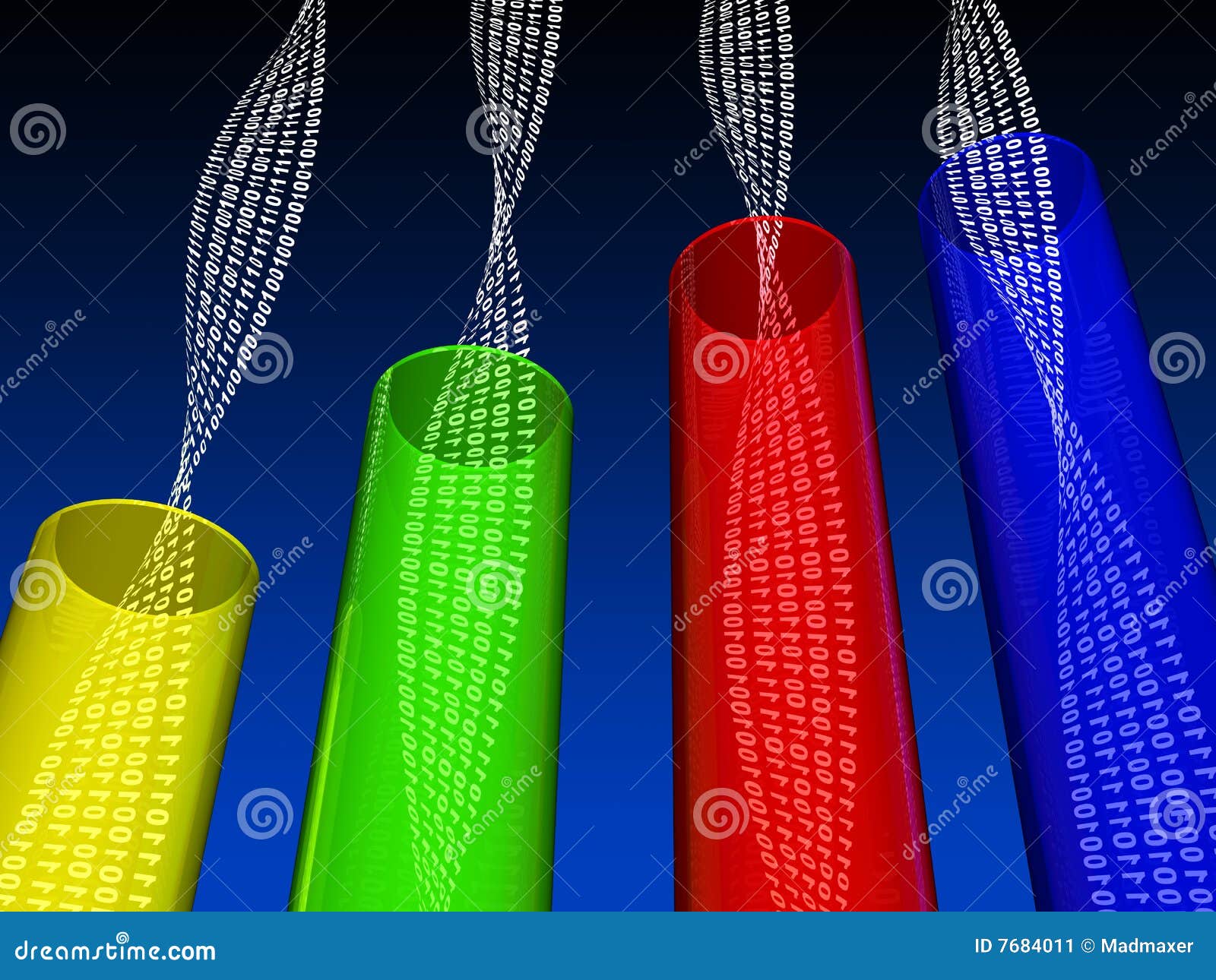 Fiber optics data flow stock illustration. Illustration of information ...