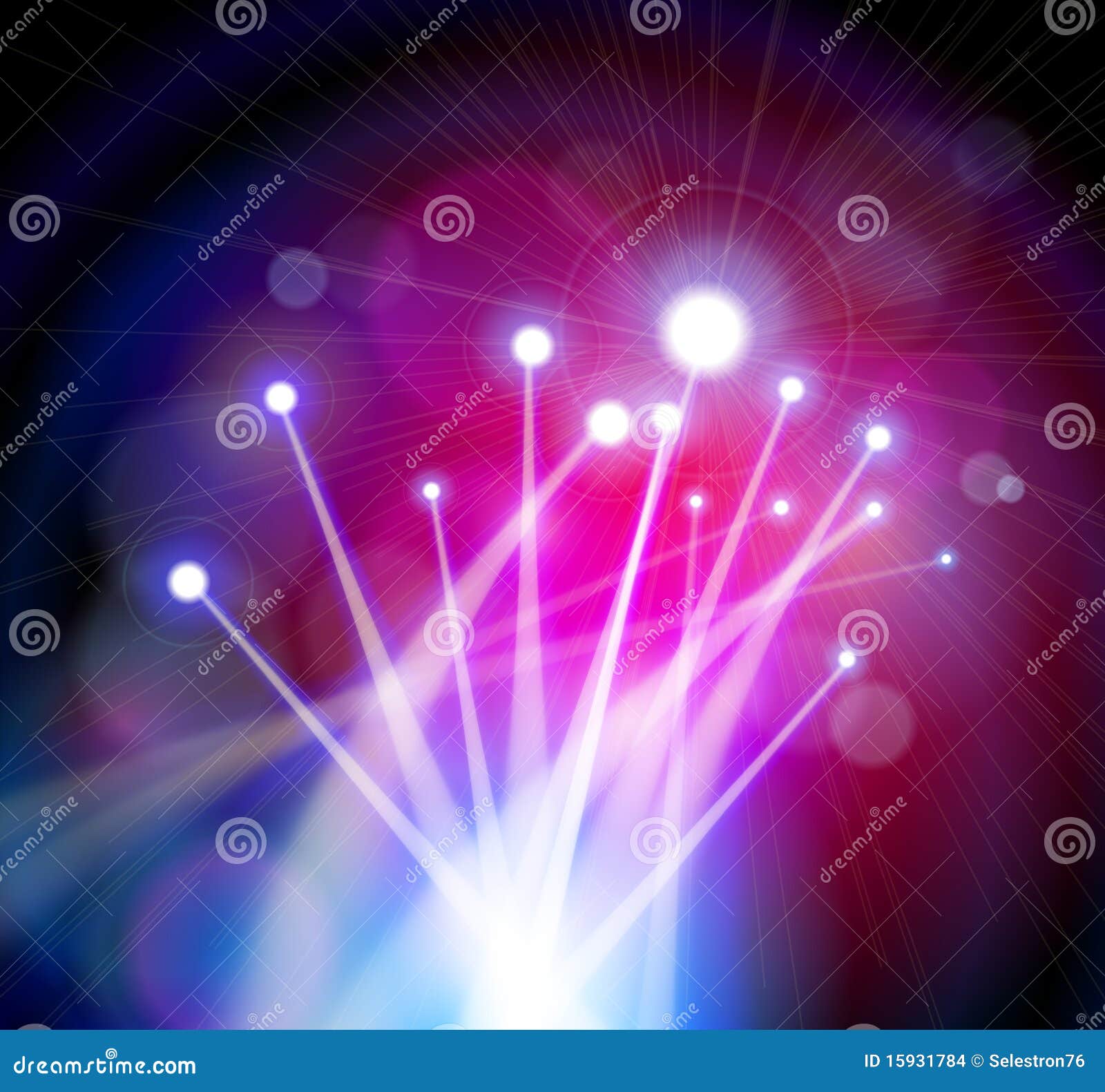 Fiber Optics Lights stock vector. Illustration of eyesight - 15931784