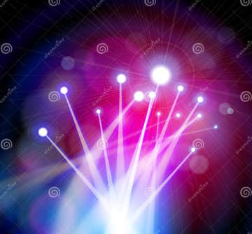 Fiber Optics Lights stock vector. Illustration of eyesight - 15931784