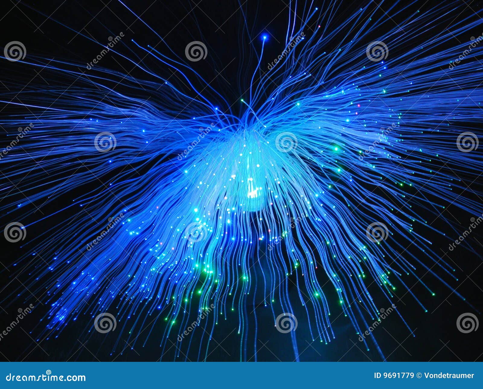 Fiber optics lights stock image. Image of group, electronic - 9691779