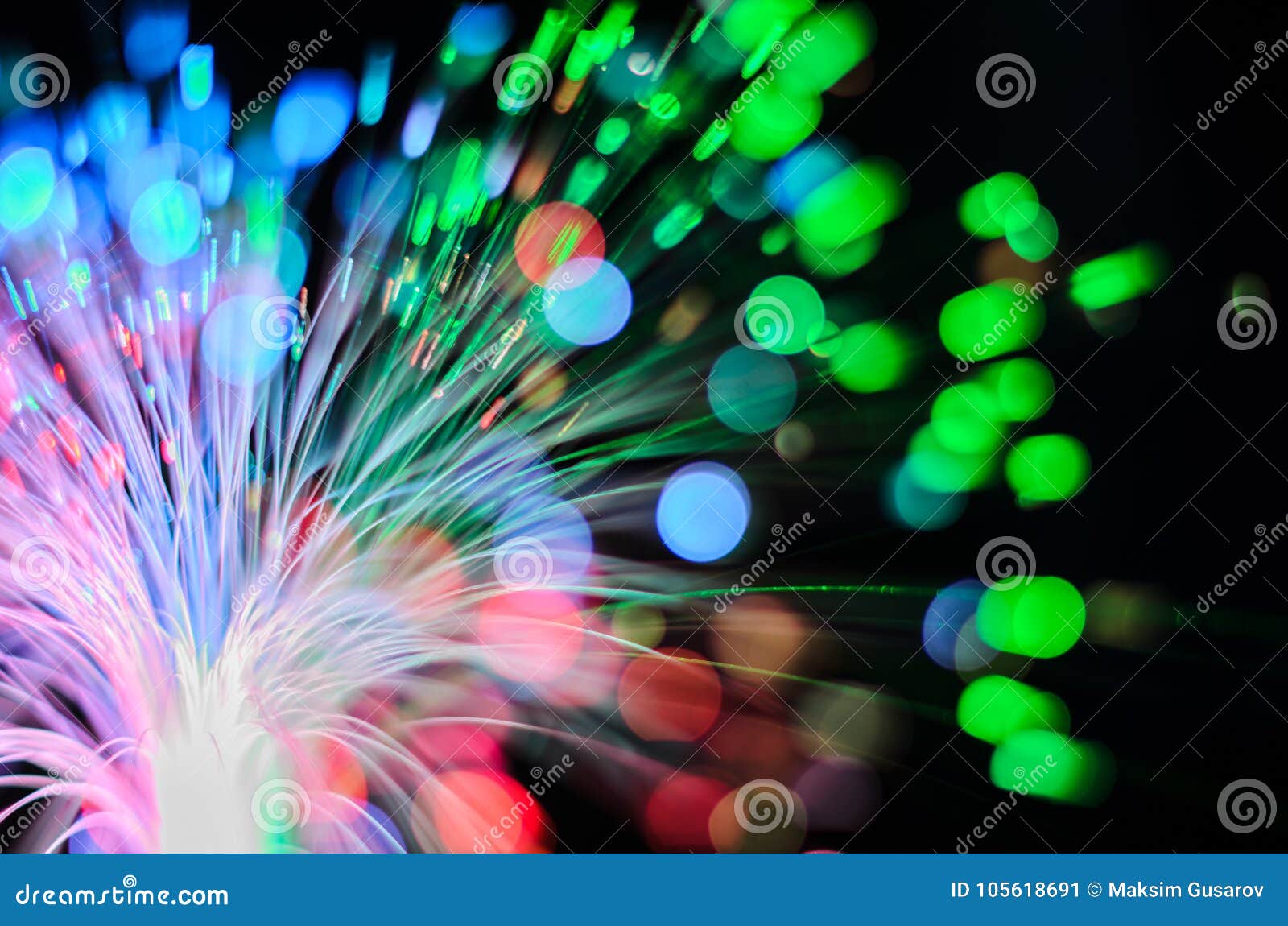 Fiber Optics Lights Abstract Background Stock Image - Image of ...