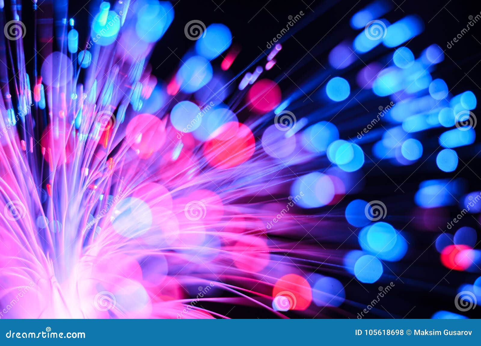 Fiber Optics Lights Abstract Background Stock Photo - Image of ...