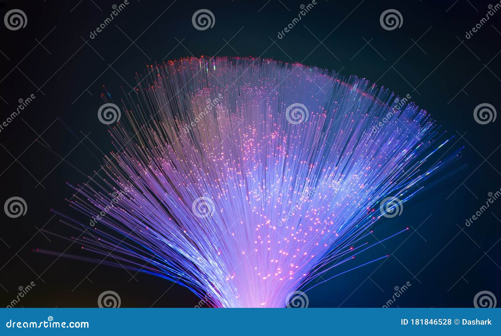 Fiber optics network cable stock photo. Image of future - 181846528