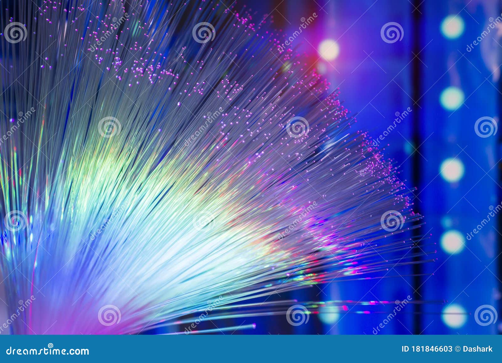 Fiber optics network cable stock image. Image of abstract - 181846603