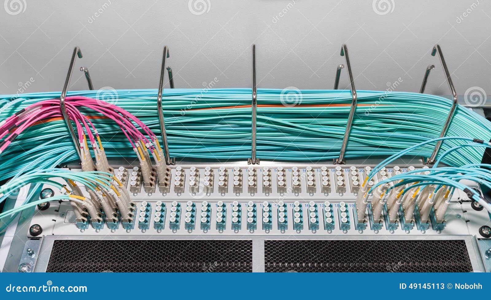 Fiber Patch Panel and Distributoren for Cloud Services Stock Image ...