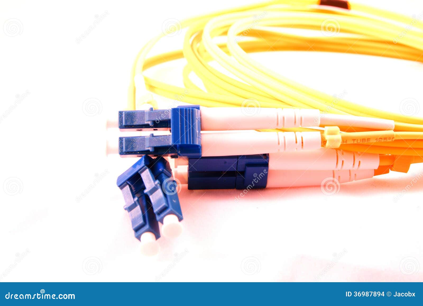 Fiber pigtail stock photo. Image of blue, cable, abstract - 36987894