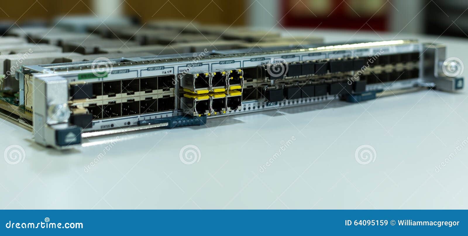 Fiber Ports stock image. Image of microchip, proccessors - 64095159