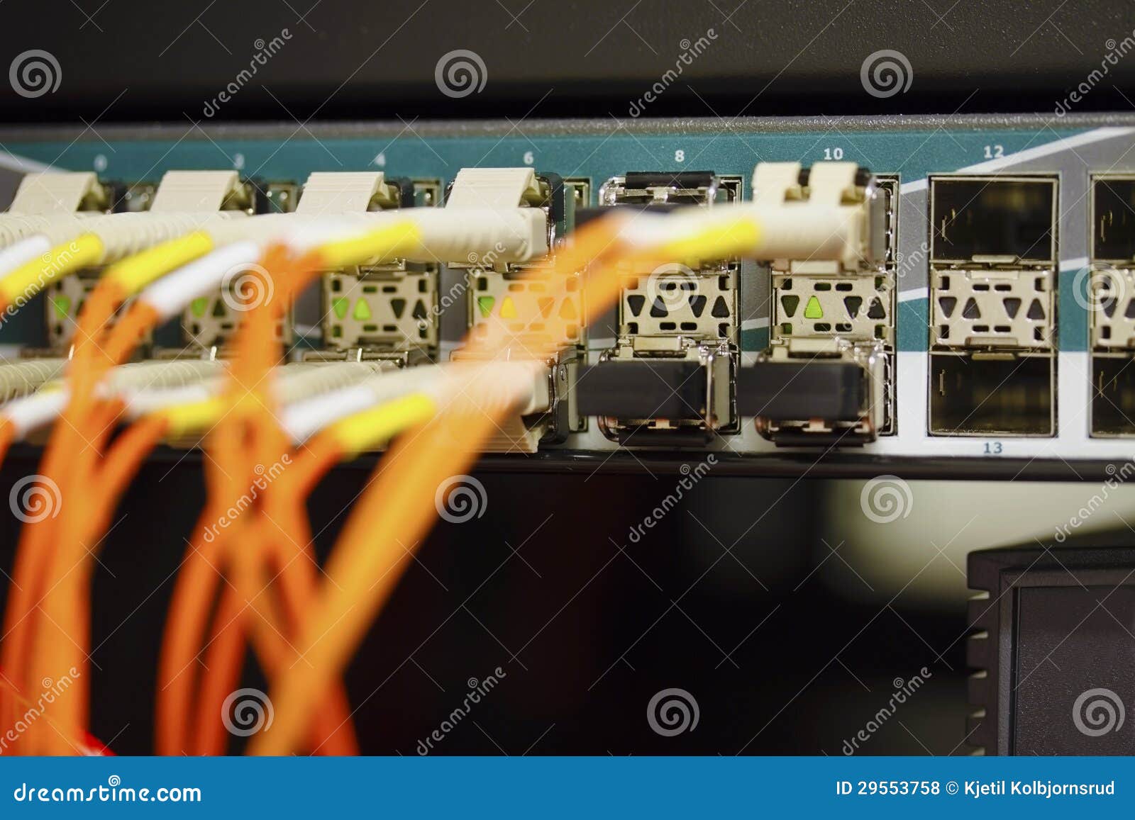 Fiber Switch stock photo. Image of focus, horizontal - 29553758