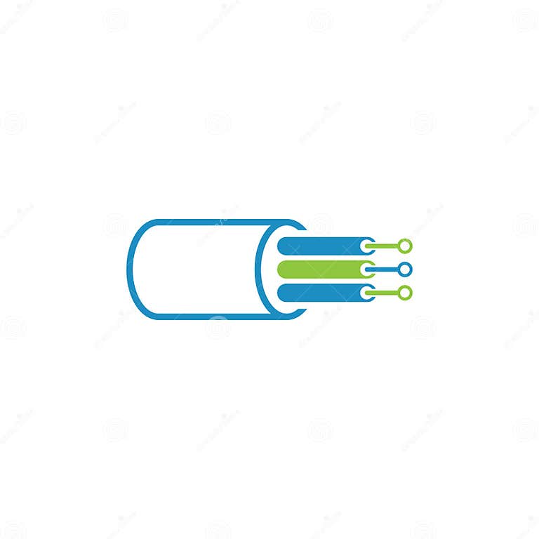 Fiber Vector Logo Design Template Stock Vector - Illustration of vector ...