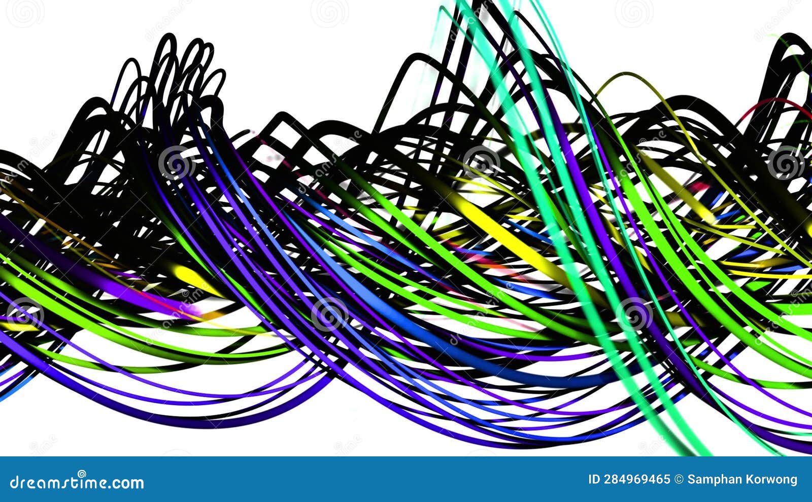 Fiber and Wires Movement in the Digital Concept Stock Video - Video of ...