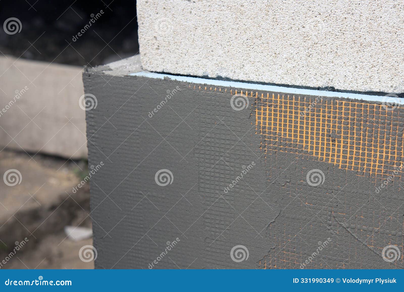 Fiberglass Mesh Reinforcement Stock Image - Image of renovation, apply ...