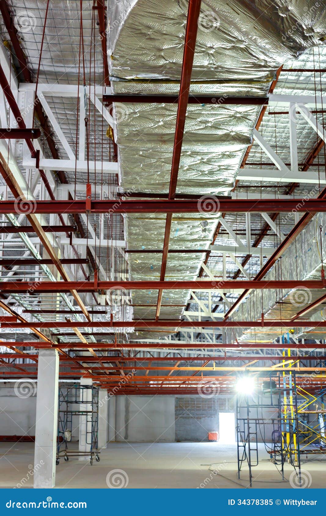 Fiberglass for New Factory Construction Stock Image - Image of ...