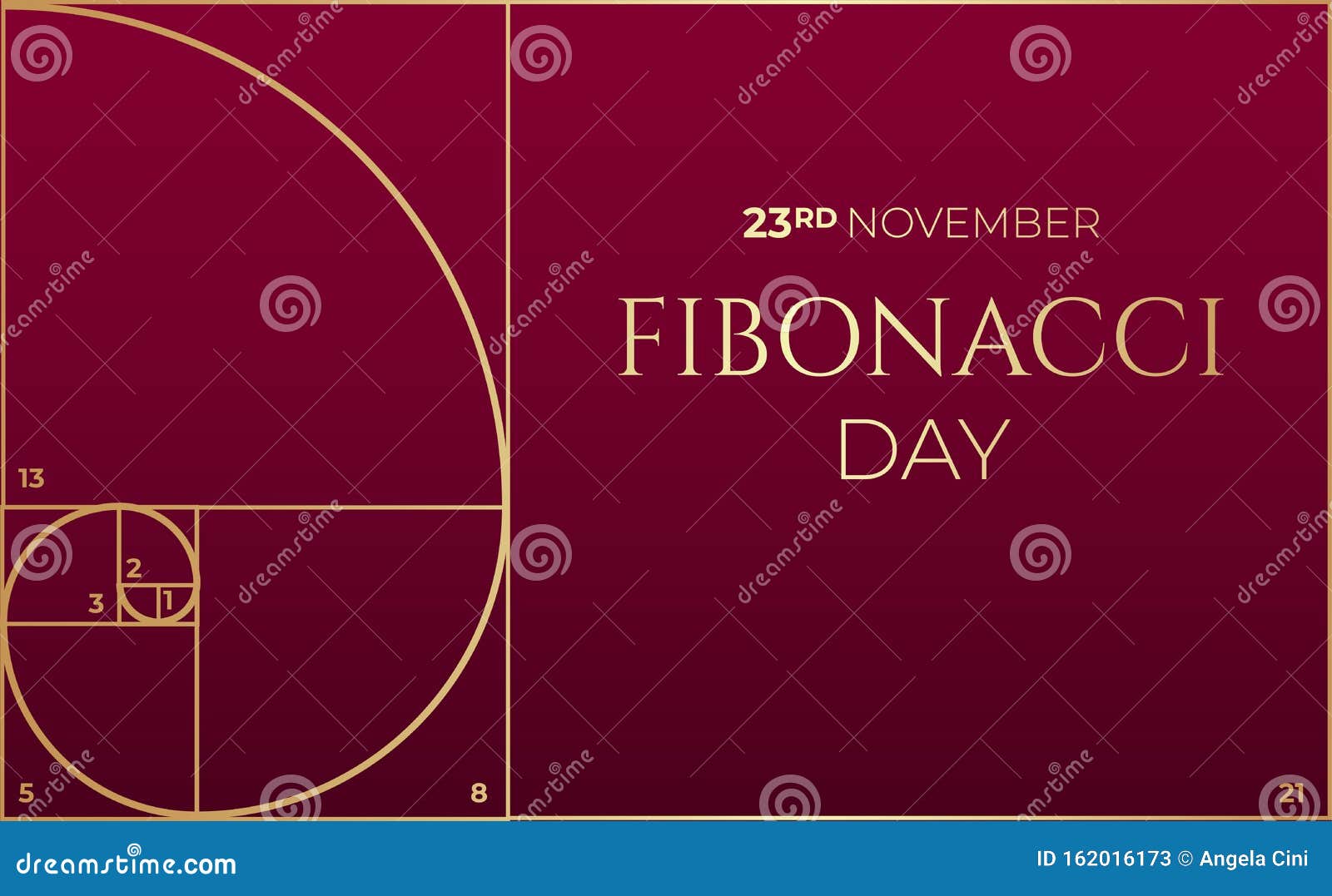 Fibonacci Day Background Illustration Stock Vector - Illustration of ...