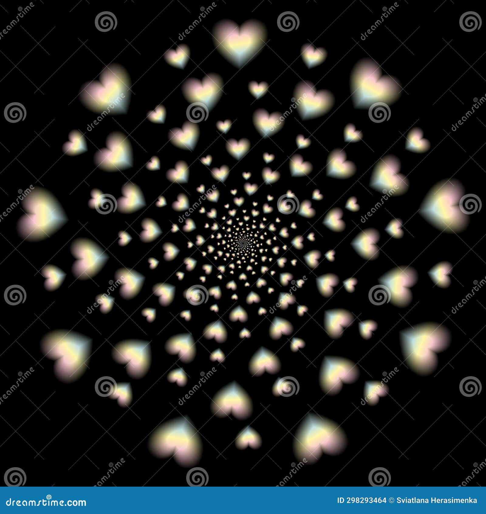 Fibonacci Heart Vector Illustration | CartoonDealer.com #36932058