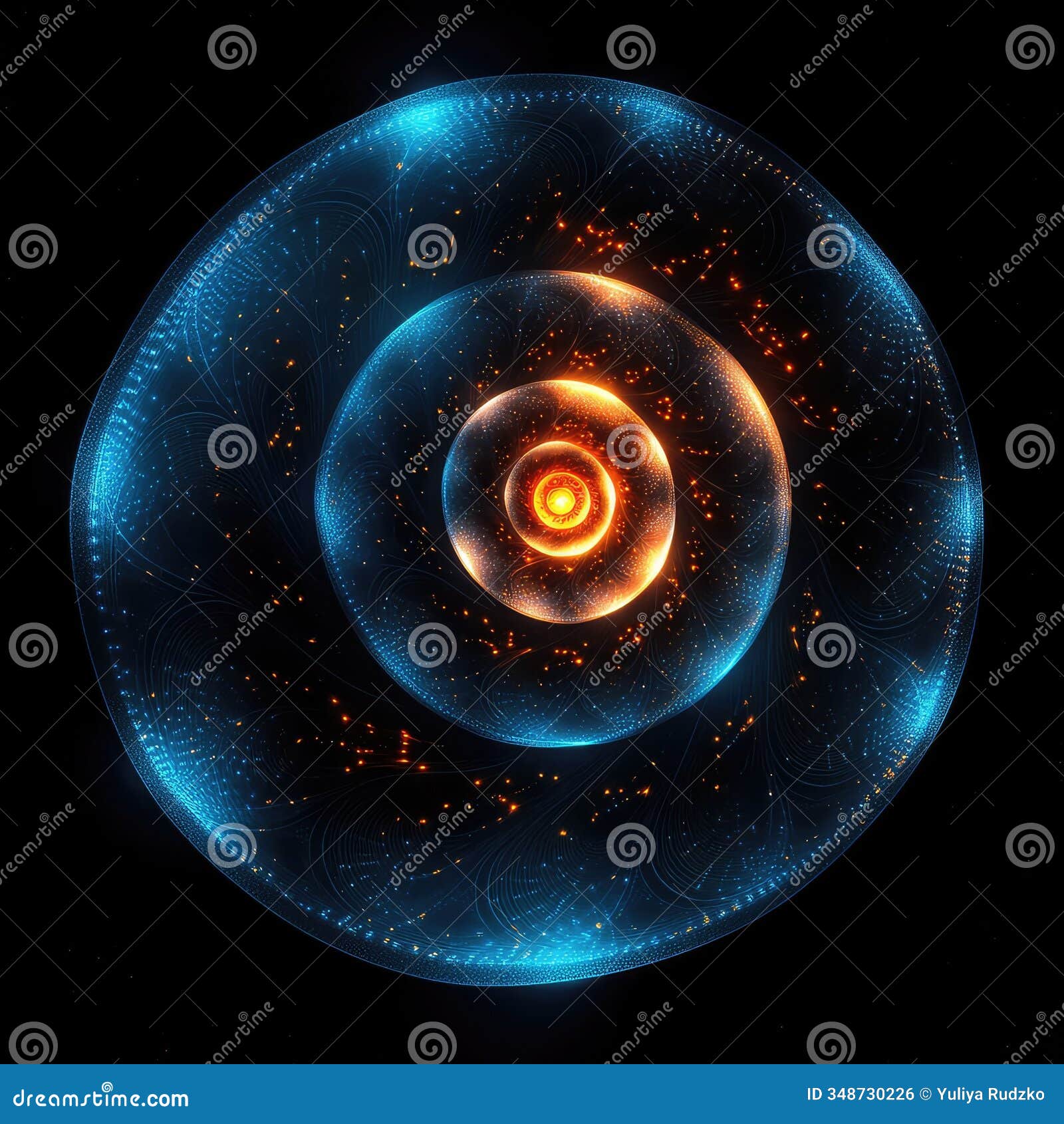 Fibonacci Spiral Hologram - a Spiral Based on the Fibonacci Sequence ...