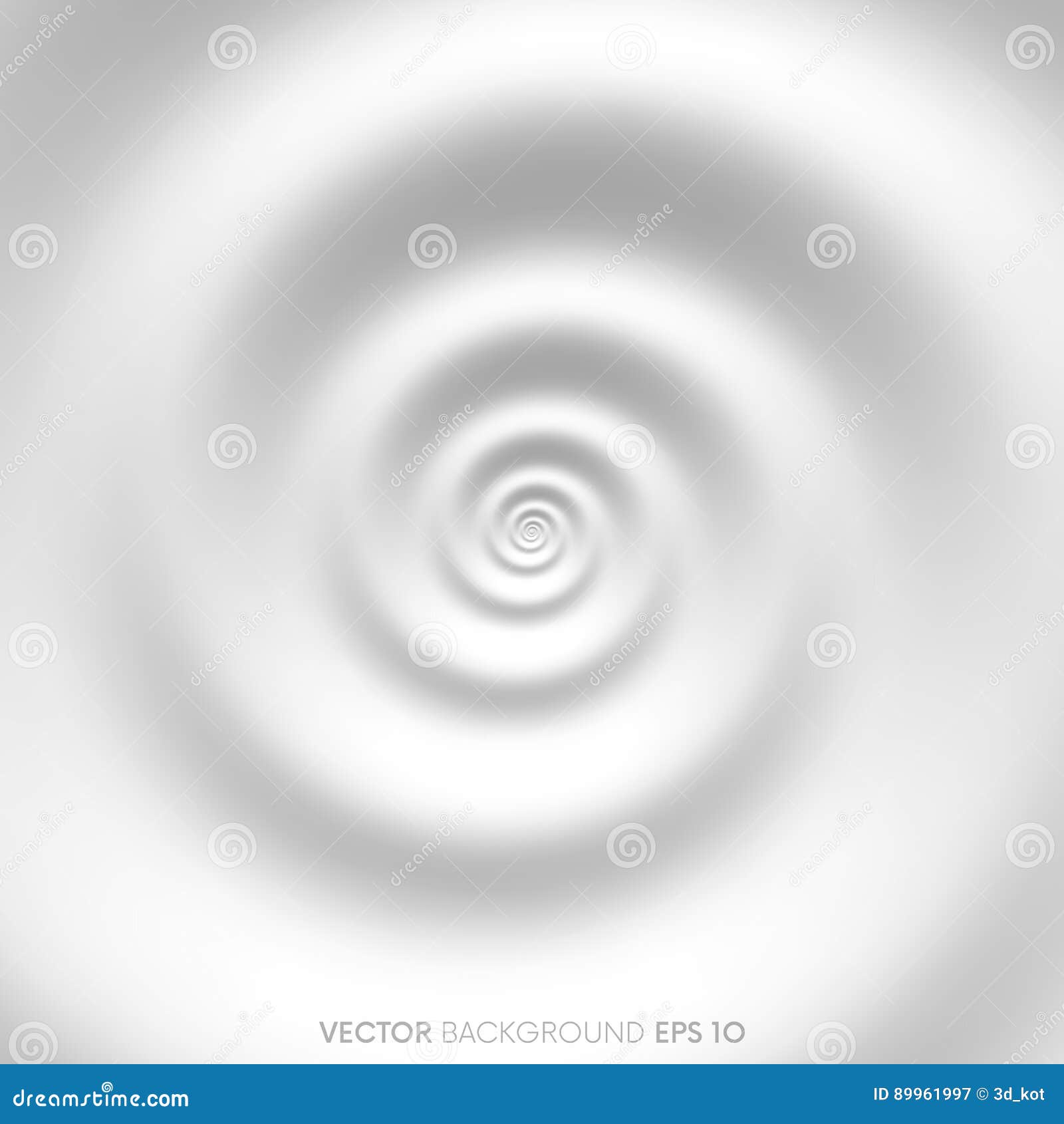 Fibonacci Spiral White Abstract Background Cartoon Vector
