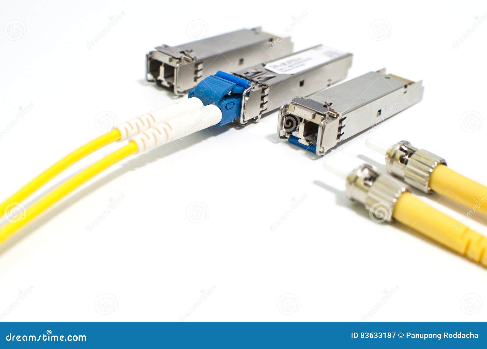 Fibra óptica Del Módulo De SFP Imagen de archivo - Imagen de fondo ...