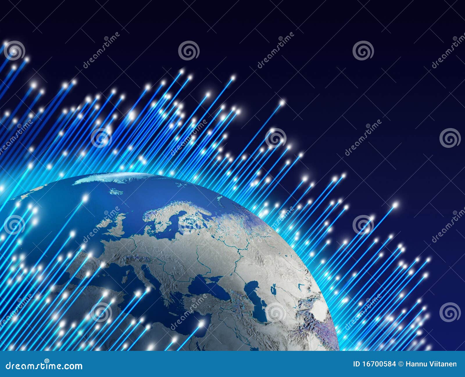 Fibra óptica Em Torno Do Planeta Ilustração Stock - Ilustração de fibra ...