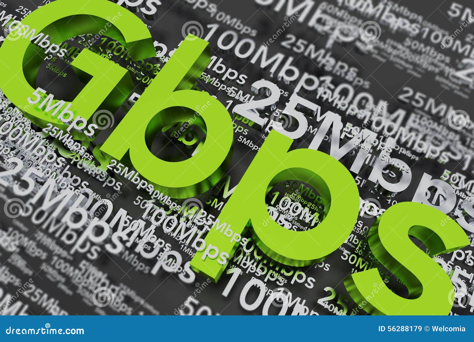 Fibre Broadband 1Gbps stock illustration. Illustration of speed - 56288179