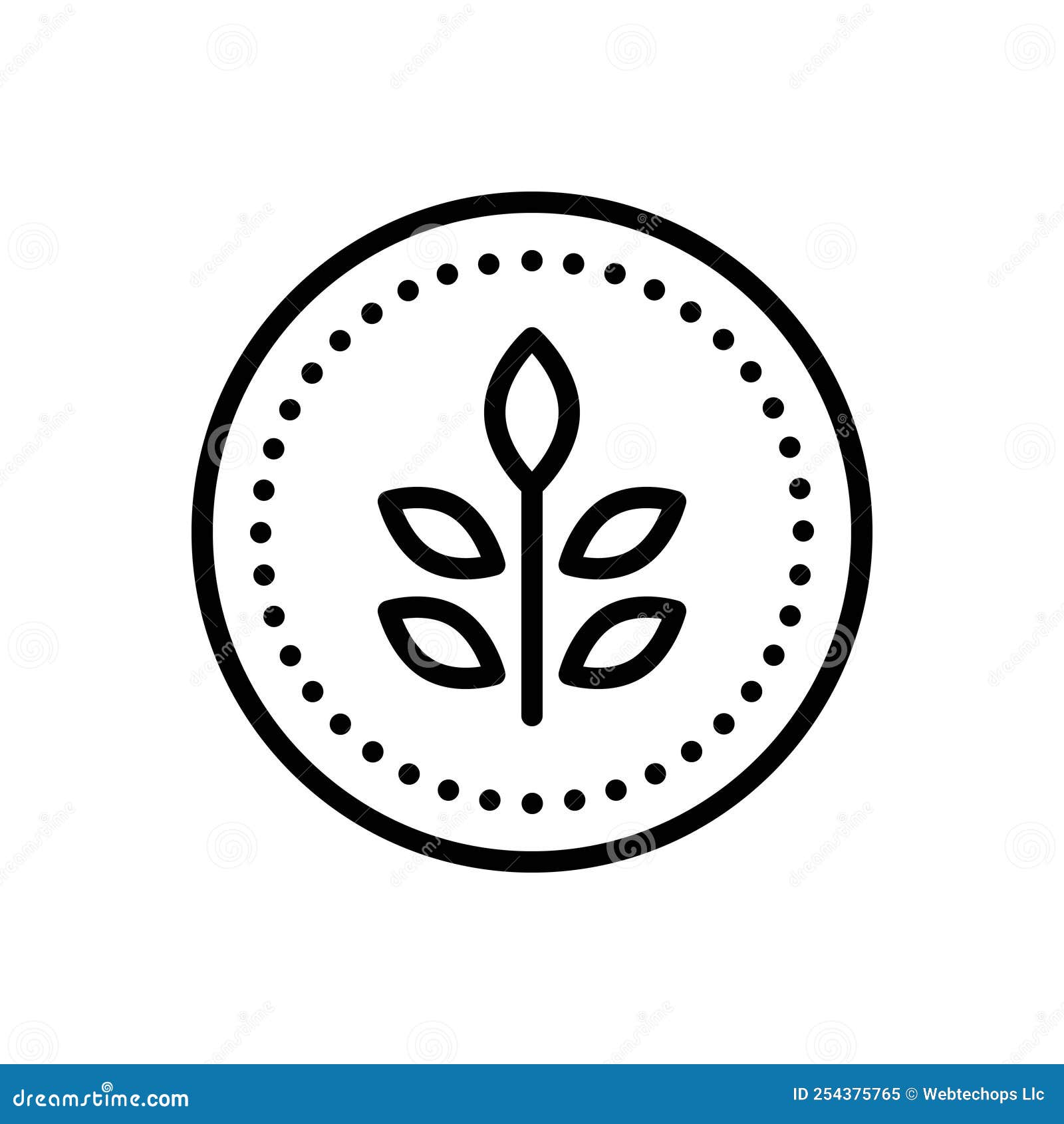 Black Line Icon for Fibre, Food and Foodstuff Stock Illustration ...