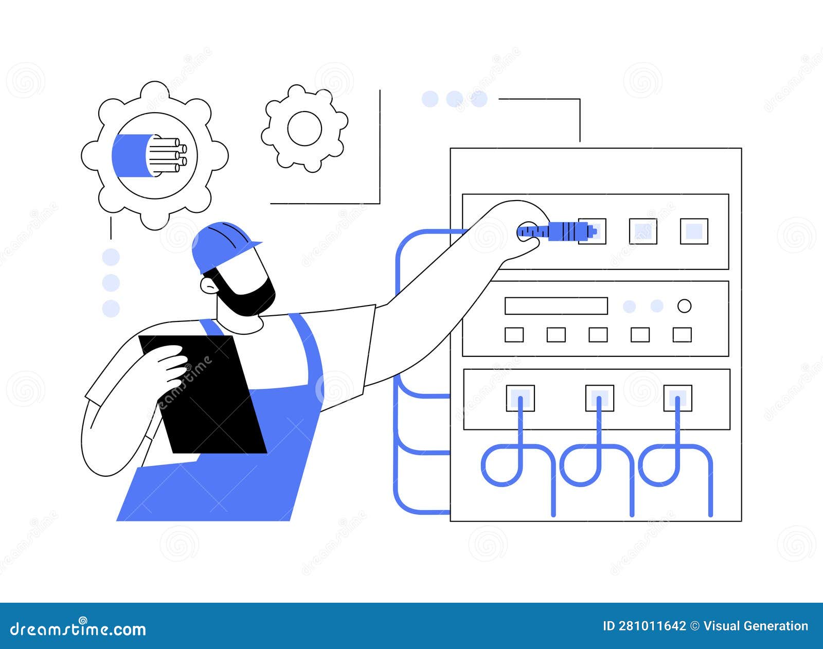 Fibre-optic Communication Systems Abstract Concept Vector Illustration ...